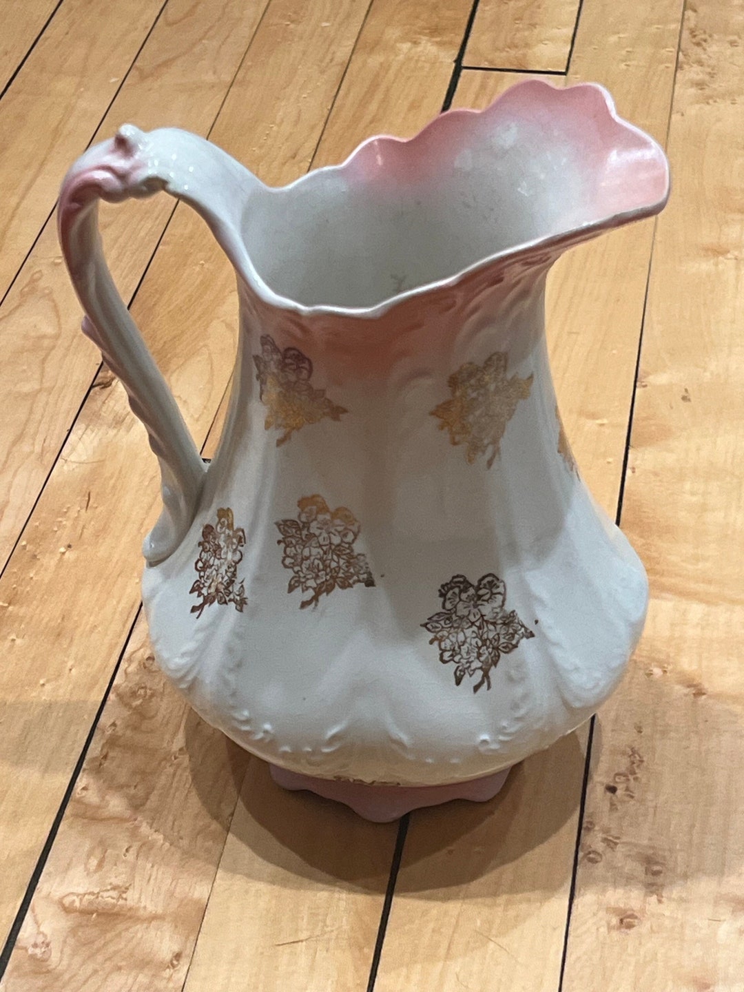 Pretty Pink Antique Smith-phillips Wash Pitcher - Etsy