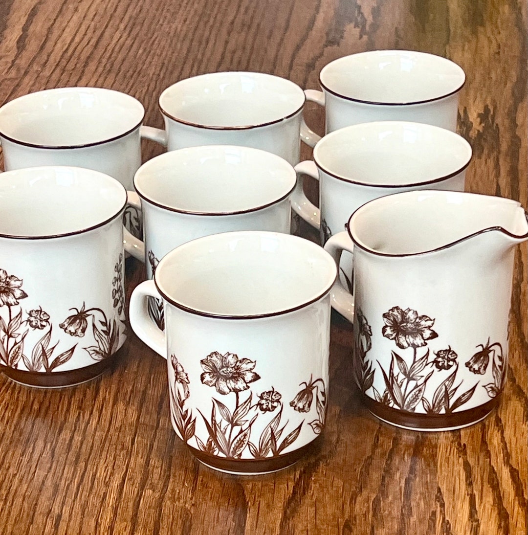 Set of 2 Sango Design Four Stoneware Pattern 700 Indian Summer Mugs - Etsy