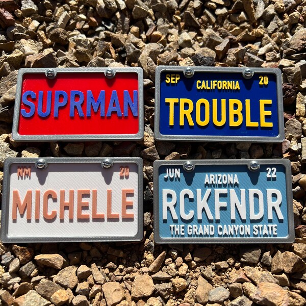 Mini License Plate - Etsy