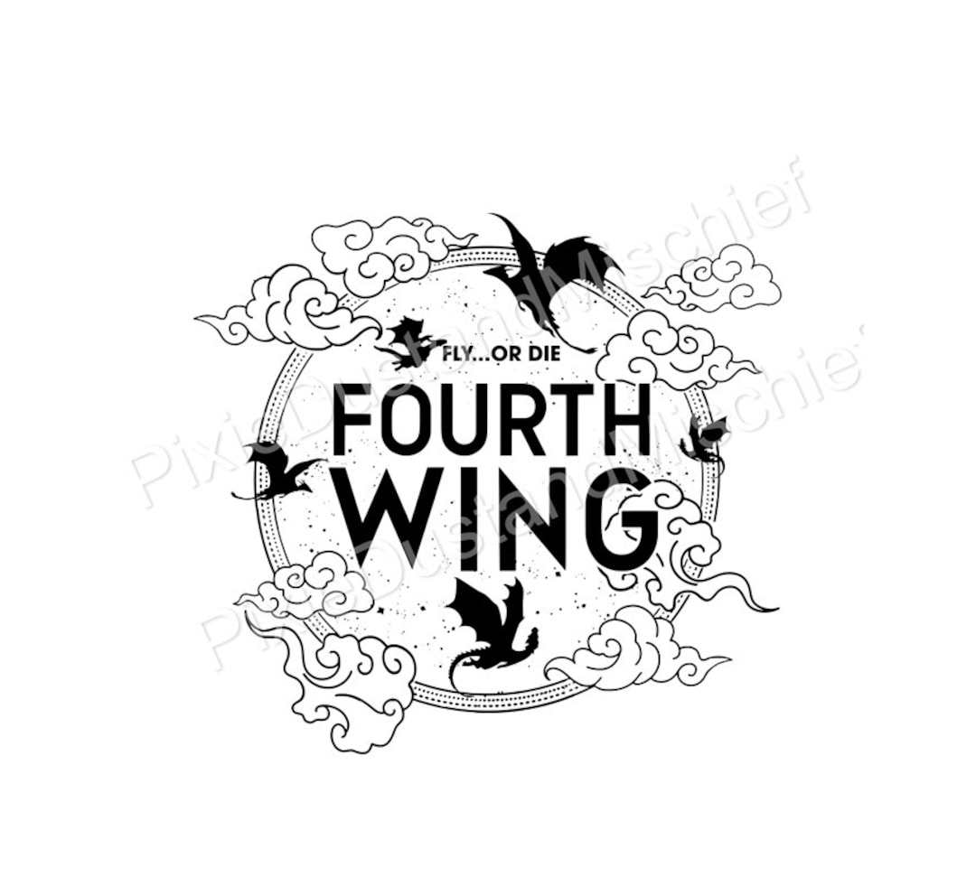 Fourth Wing Stencil SVG/PNG File - Etsy