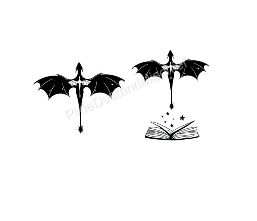 Fourth Wing Tairn and Andarna Book SVG/PNG File - Etsy