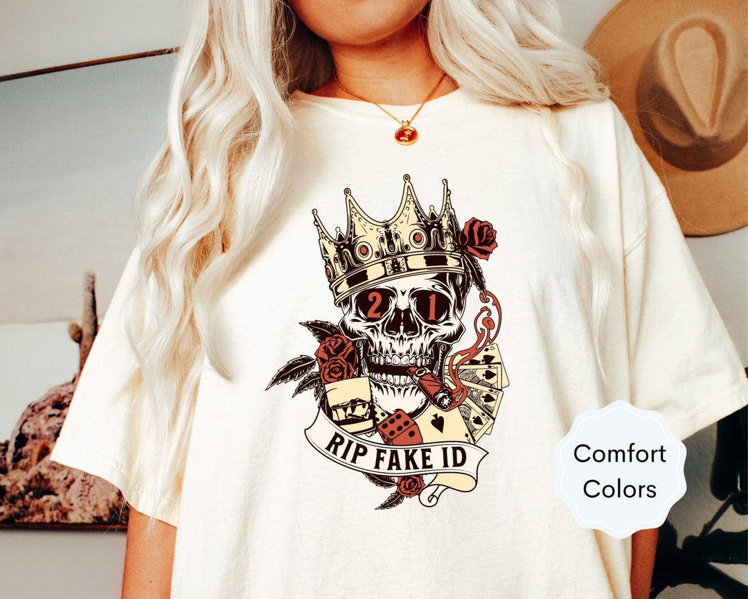 RIP Fake ID Shirt for 21st Birthday, Casino Drinking Party Shirt, 21st ...
