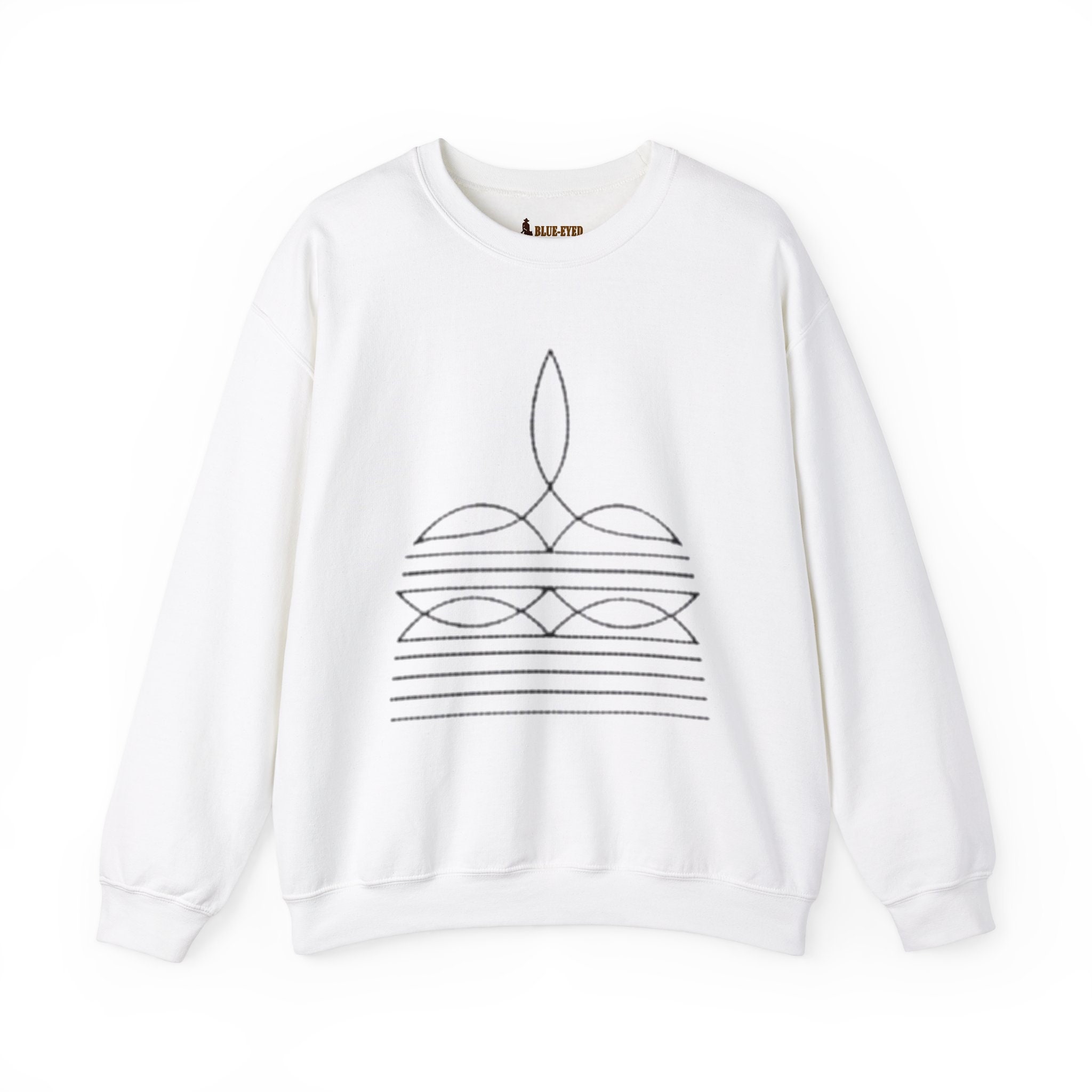 Buckaroo Boot Stitch Sweatshirt Western Apparel Blue-eyed Buckaroo ...