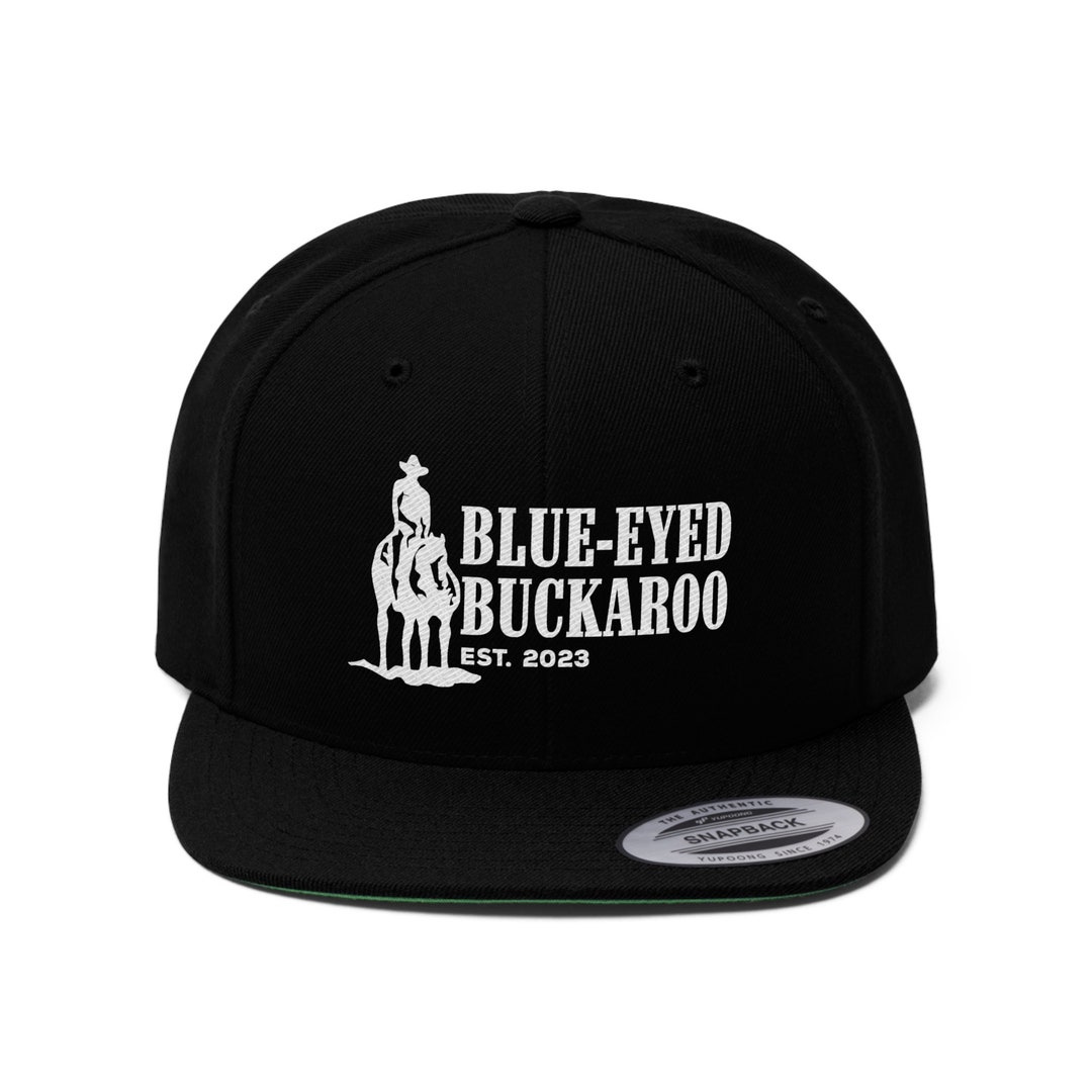 Blue-eyed Buckaroo Flat Bill Hat - Etsy