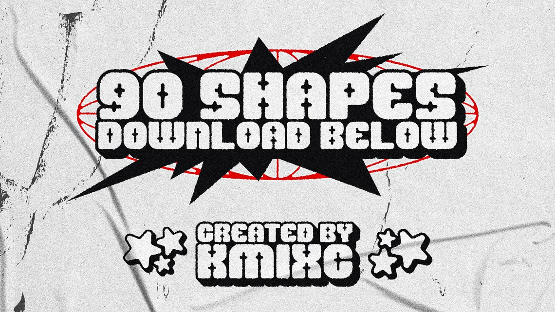 90 Vector Shapes V3 - Etsy