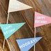 Happy Birthday Pennant Flags. Printable, Easy Decorations. 15 Flags - Etsy