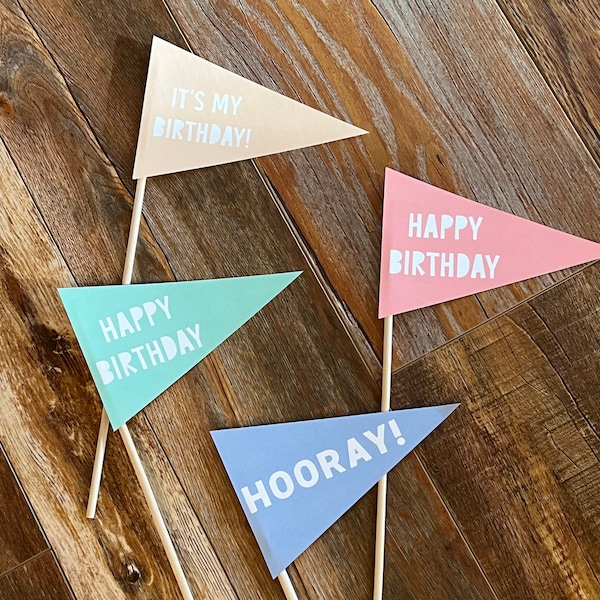 Birthday Pennant - Etsy