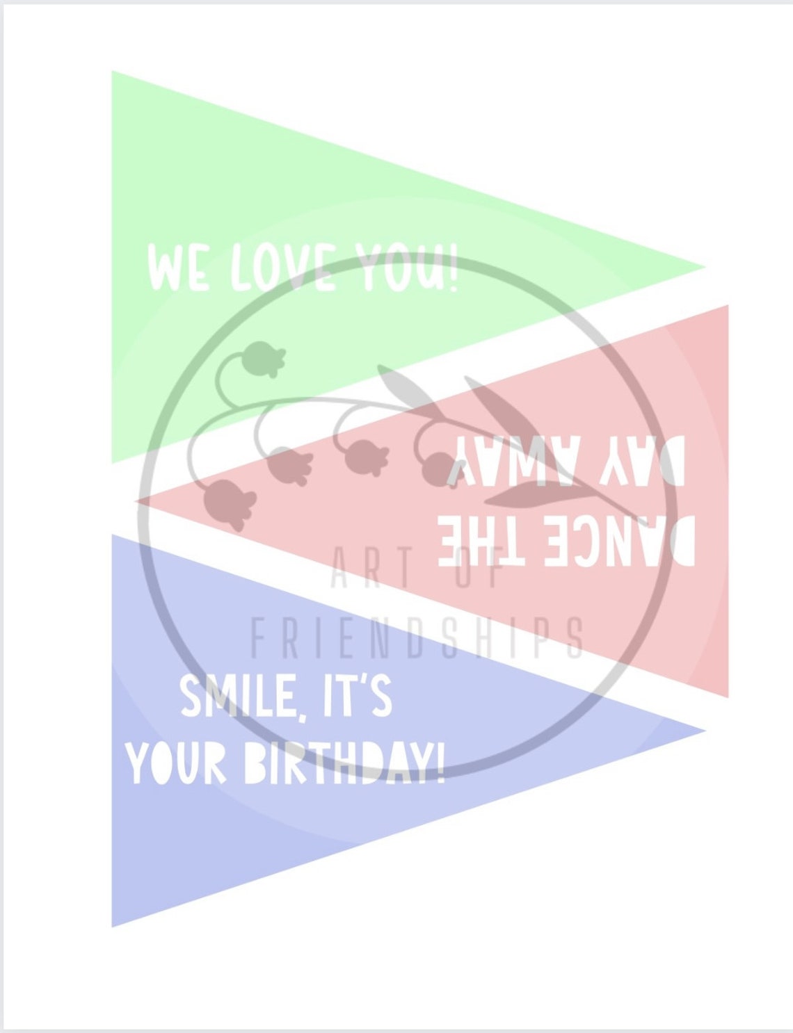 Happy Birthday Pennant Flags. Printable, Easy Decorations. 15 Flags - Etsy