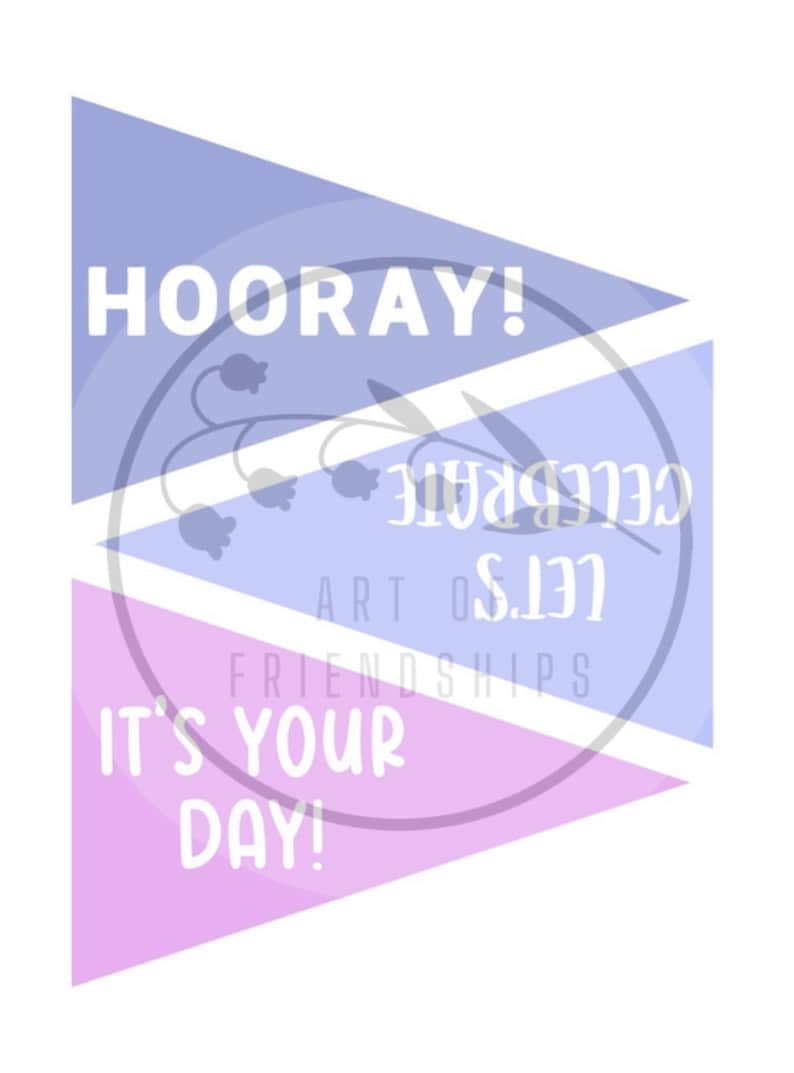 Happy Birthday Pennant Flags. Printable, Easy Decorations. 15 Flags - Etsy