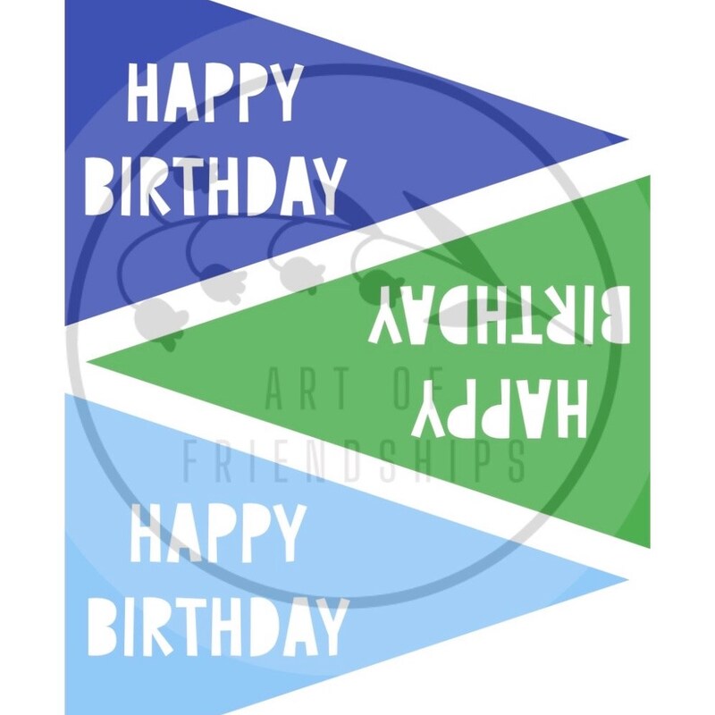 Birthday Pennant - Etsy