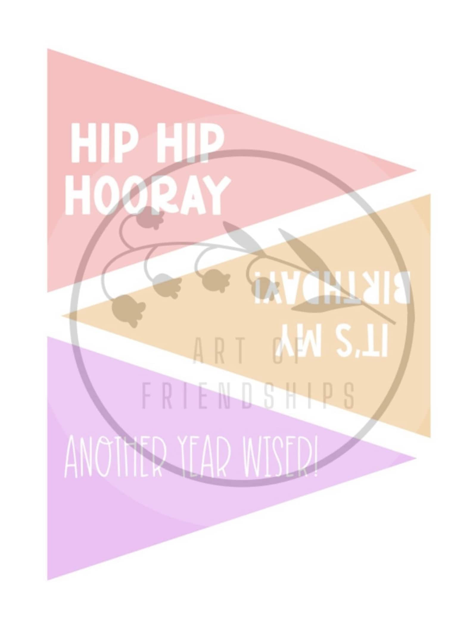 Happy Birthday Pennant Flags. Printable, Easy Decorations. 15 Flags - Etsy