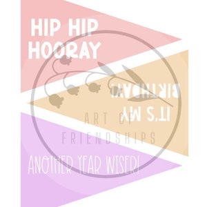 Happy Birthday Pennant Flags. Printable, Easy Decorations. 15 Flags - Etsy