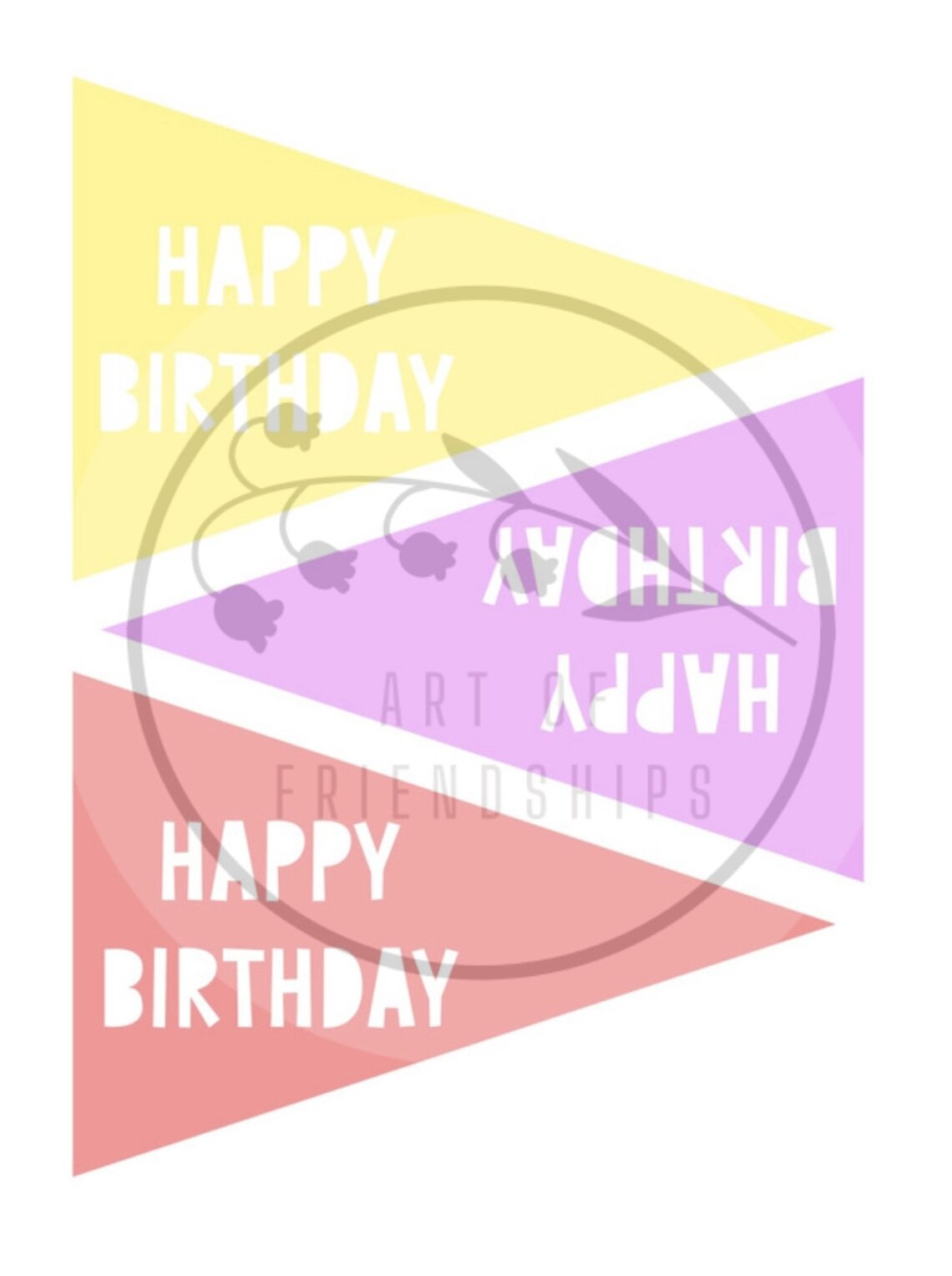 Happy Birthday Pennant Flags. Printable, Easy Decorations. 15 Flags - Etsy