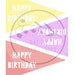 Happy Birthday Pennant Flags. Printable, Easy Decorations. 15 Flags - Etsy