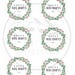 Festive Holiday Wreath Gift Tags, Printable, Digital - Etsy