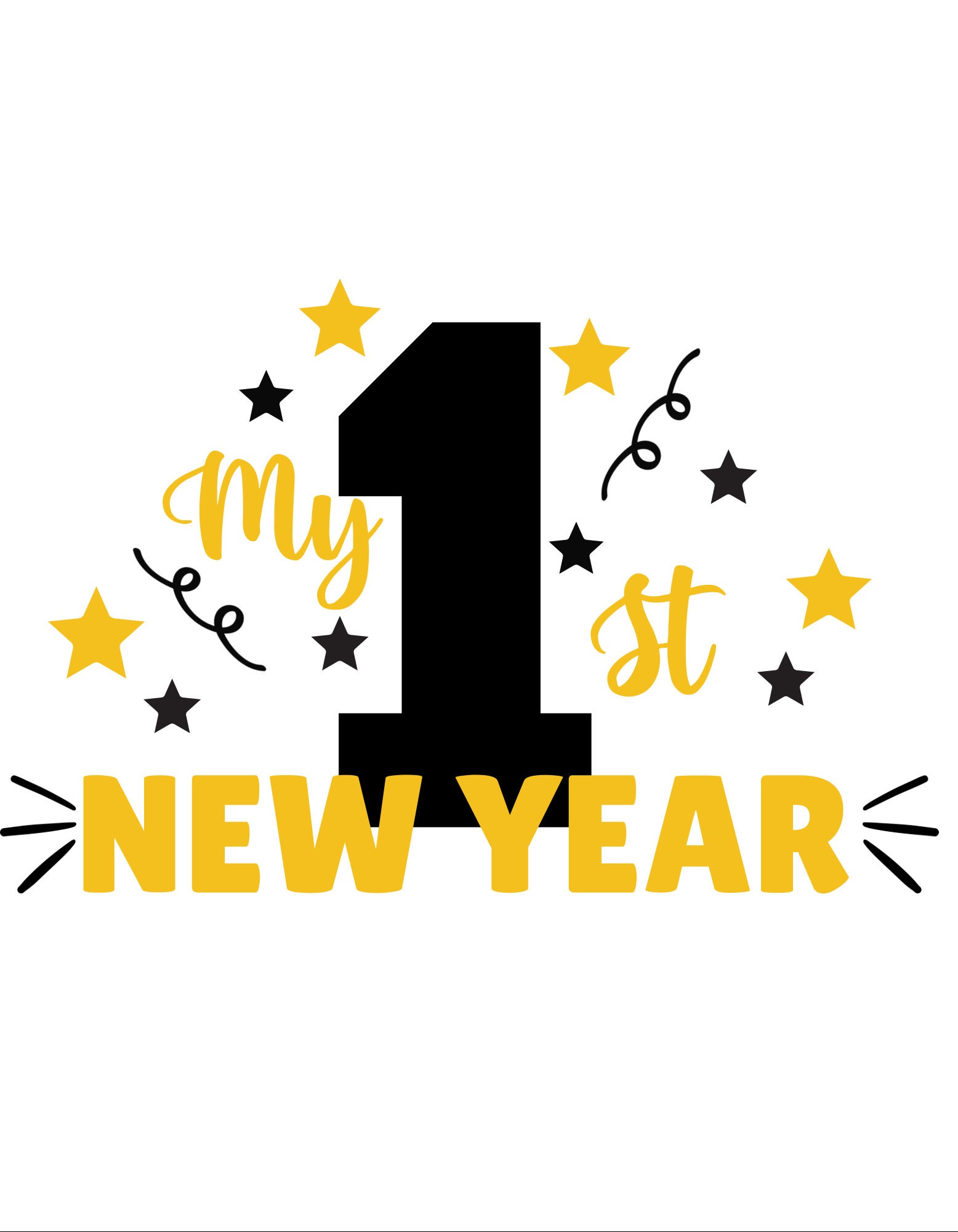 Primer Año Nuevo del Bebé 2023 PNG & SVG / Mi Primer Año Nuevo - Etsy ...