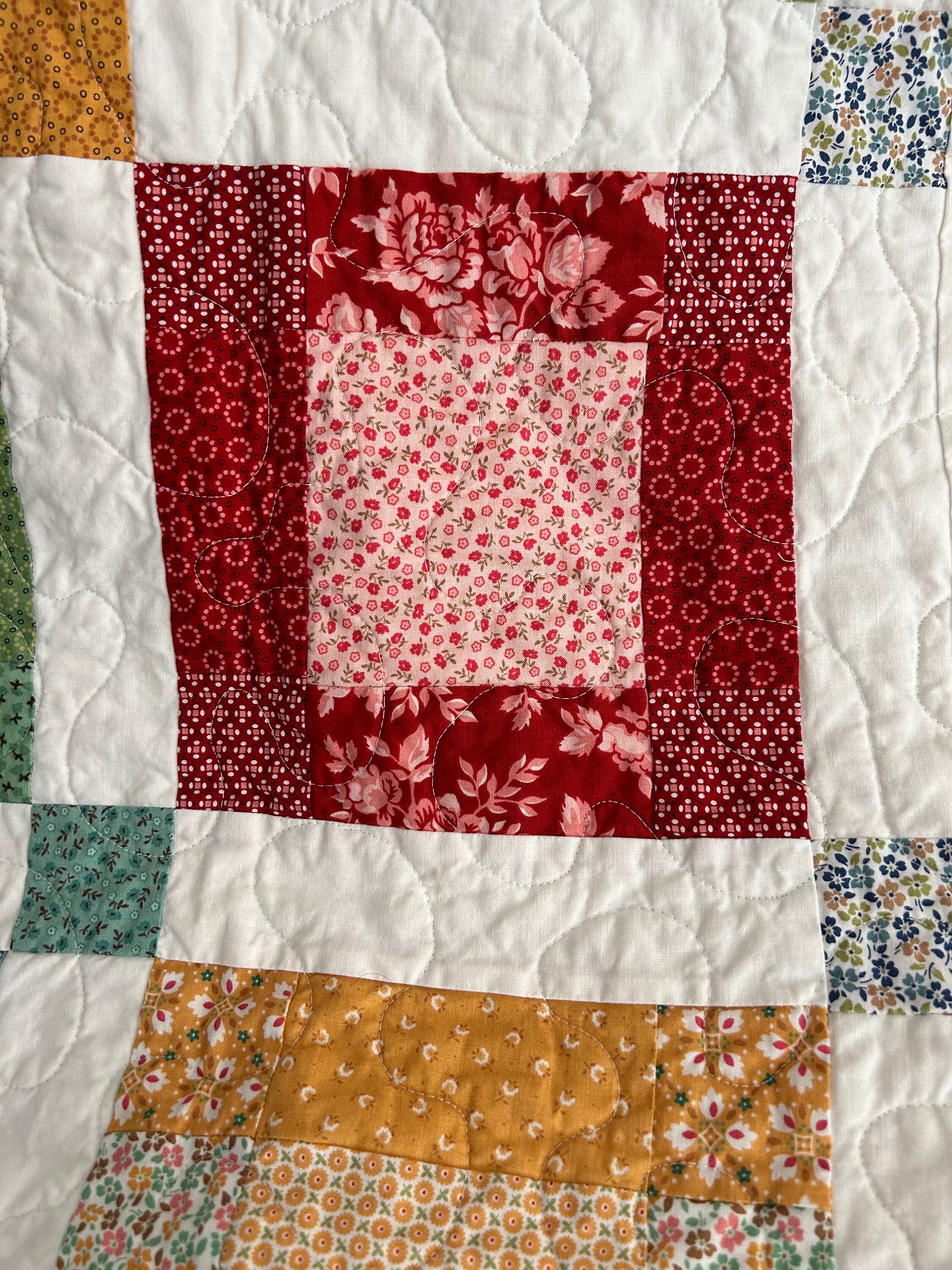 Home Again Handmade Quilt / Patchwork Quilt / Calico Patchwork ...