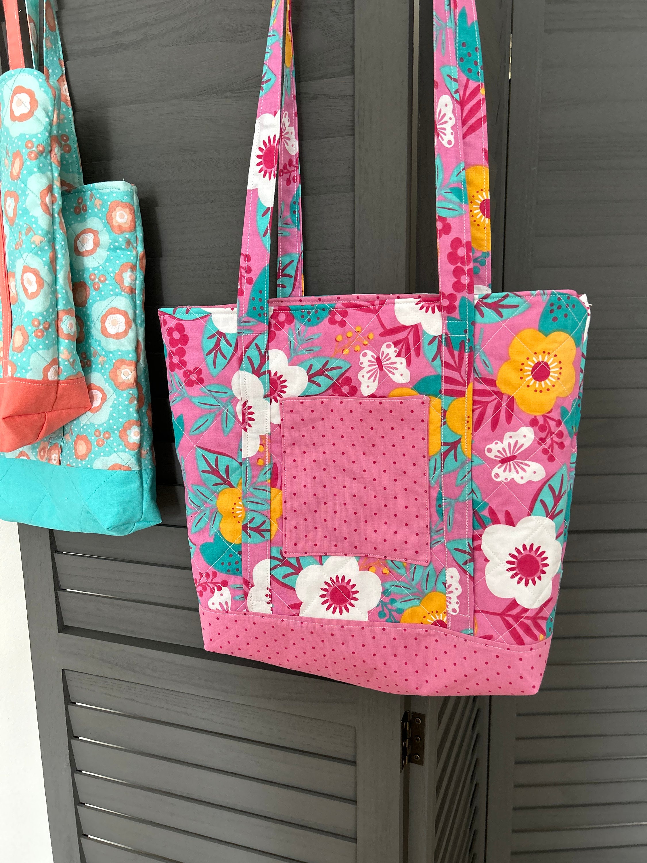 Quilted Tote Bag Handmade Tote Bag Fabric Tote Bag Gift - Etsy