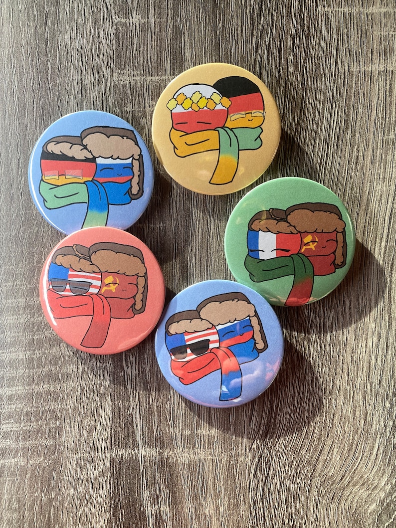 Countryhuman Pins/buttons - Etsy