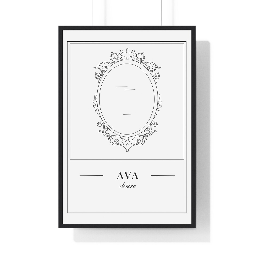 Ava Name Poster Print - Etsy