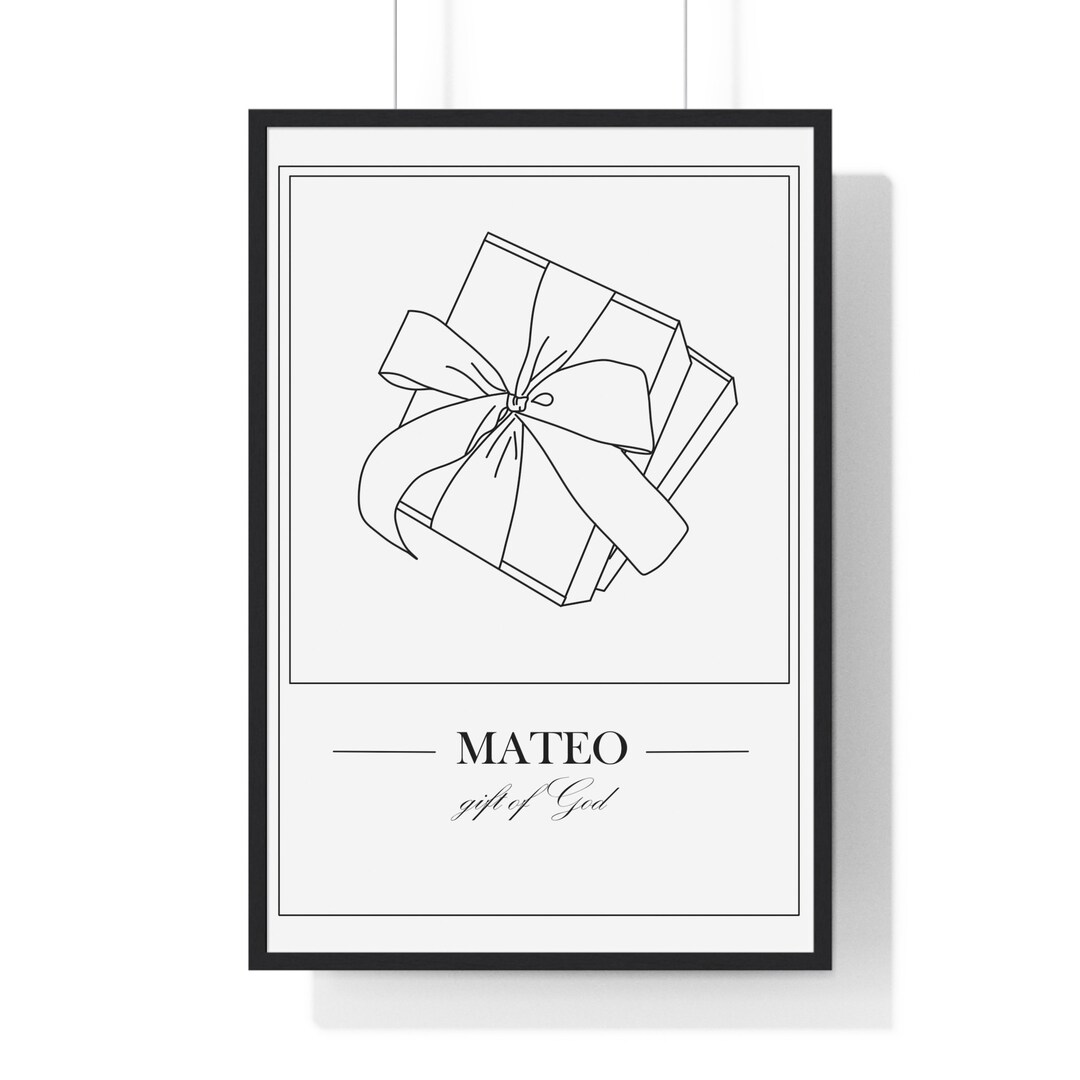 Mateo Name Poster Print - Etsy