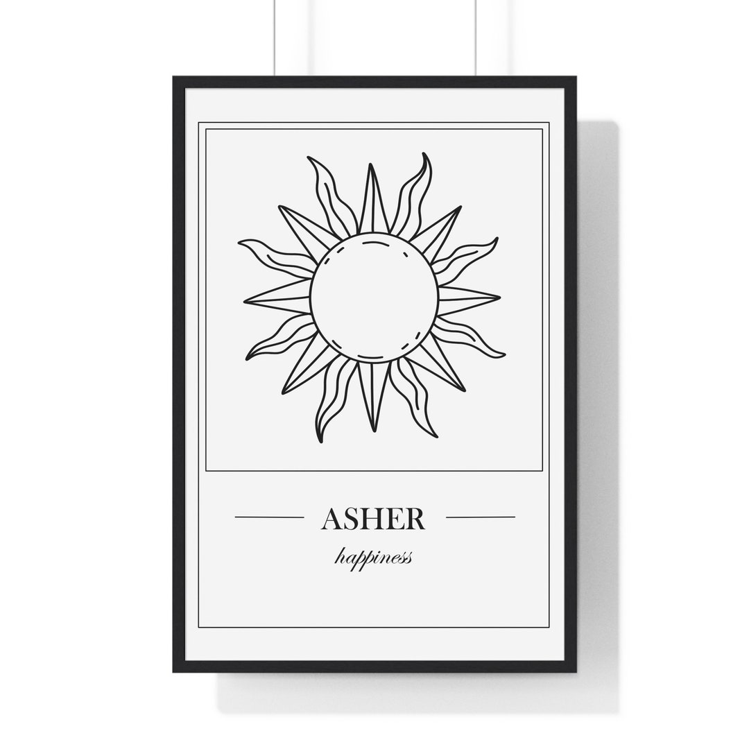 Asher Name Poster Print - Etsy