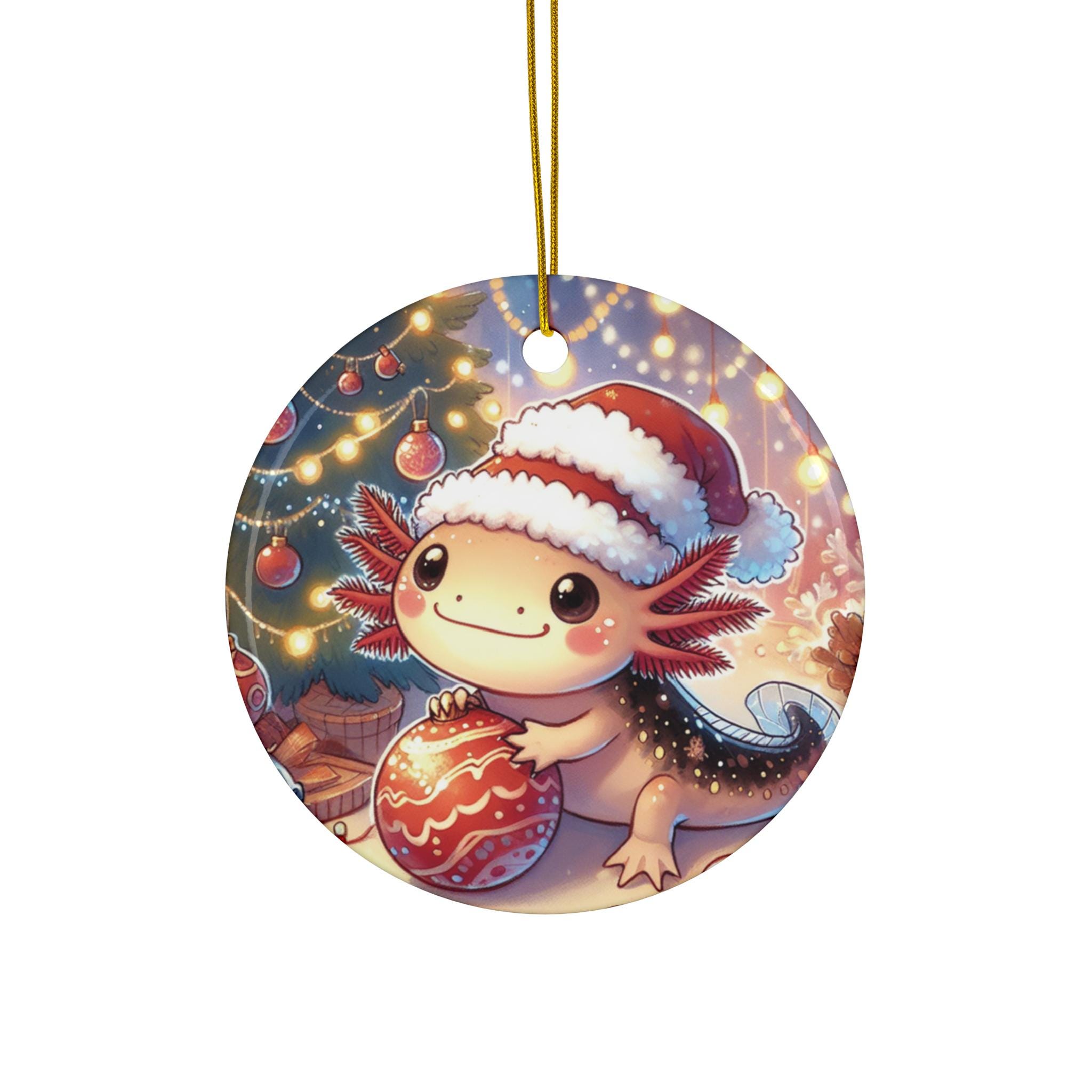 Cute Axolotl Christmas Gift Idea, Holiday Decoration, Christmas ...