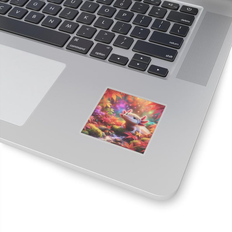 Cute Axolotl Sticker, Axolotl Decal, Fall Laptop Decor, Kawaii Axolotl ...