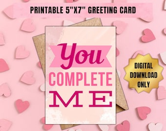 You Complete Me SVG Cut File for Cricut and Silhouette - Etsy Canada