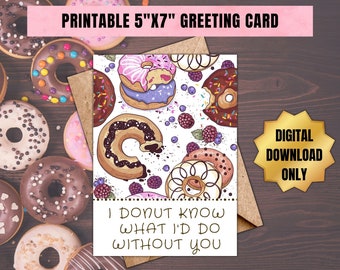 Father’s Day Donut Colouring Card – Printable Kids Activity – ‘I Donut ...