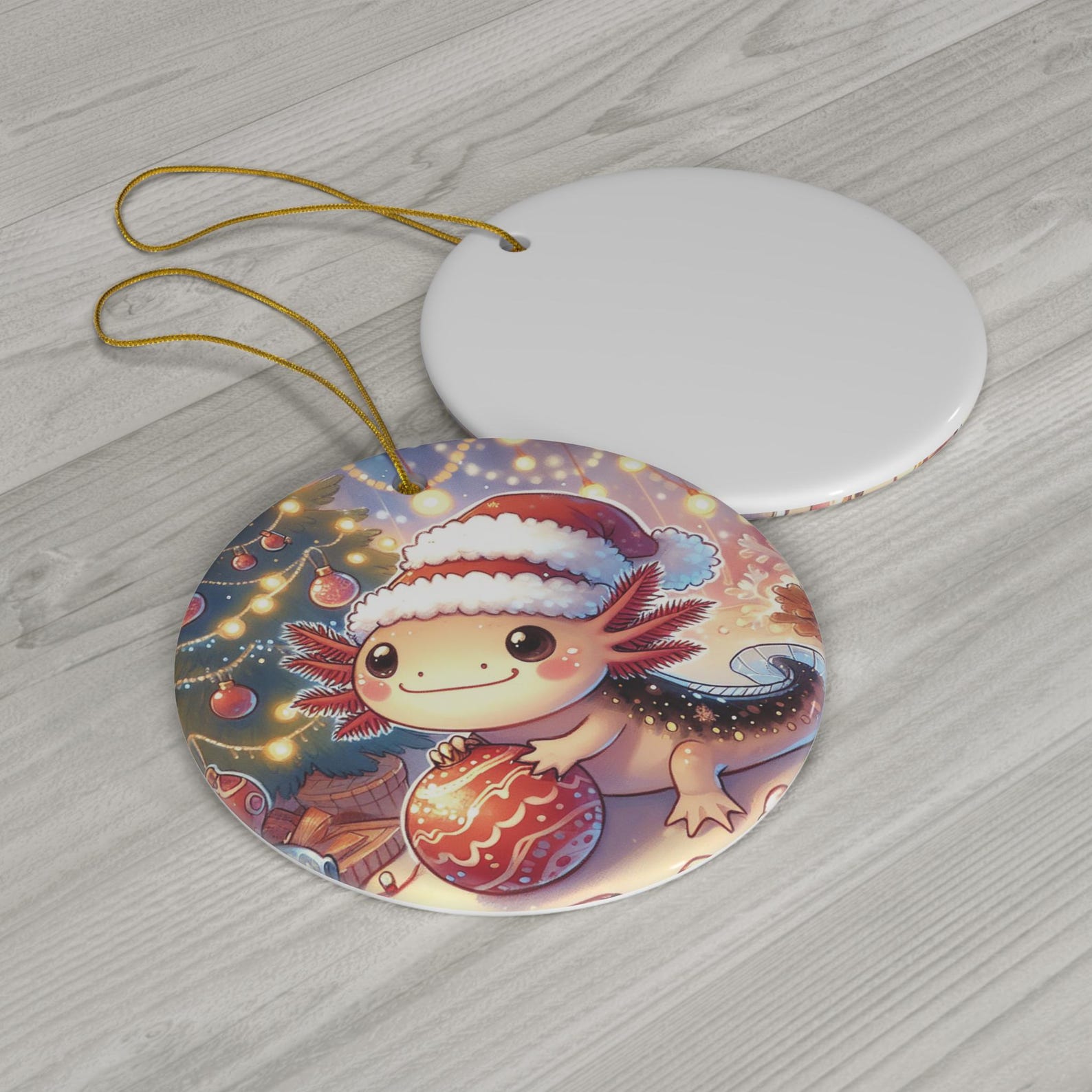 Cute Axolotl Christmas Gift Idea, Holiday Decoration, Christmas ...