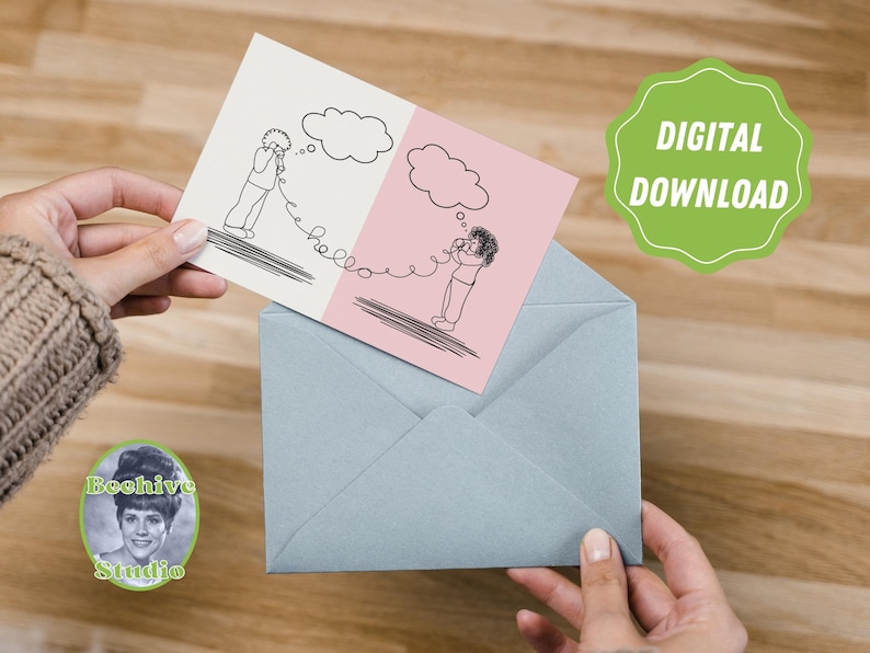 Printable Just Because Card Digital Card 5x7 Greeting - Etsy