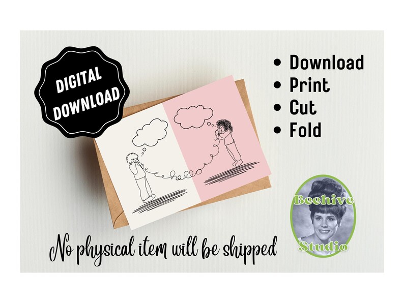 Printable Just Because Card Digital Card 5x7 Greeting - Etsy