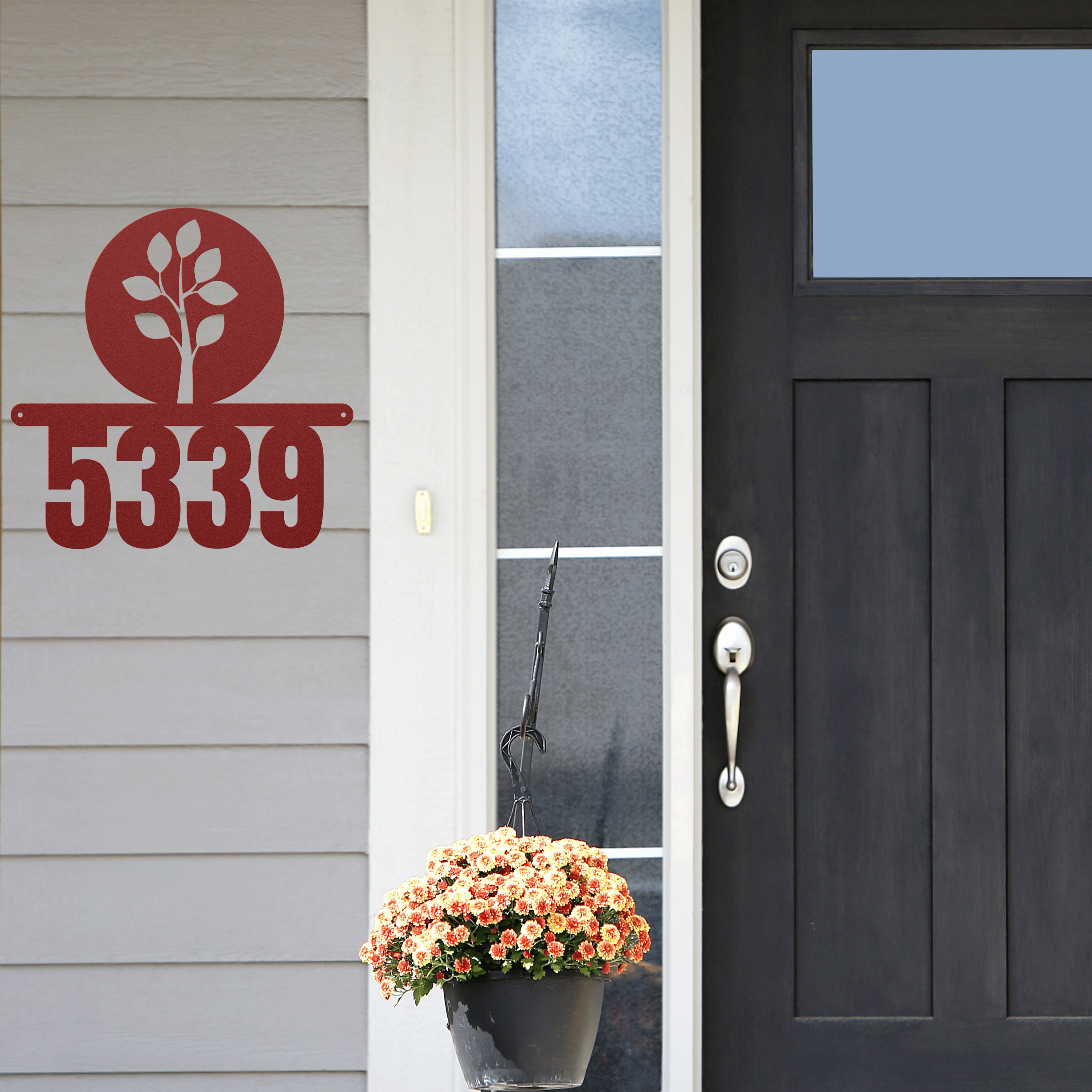 Custom Address With Tree, Customized Address Sign, Personalized Home ...