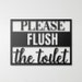 Please Flush the Toilet Metal Restroom Sign, Bathroom Sign to Flush the ...