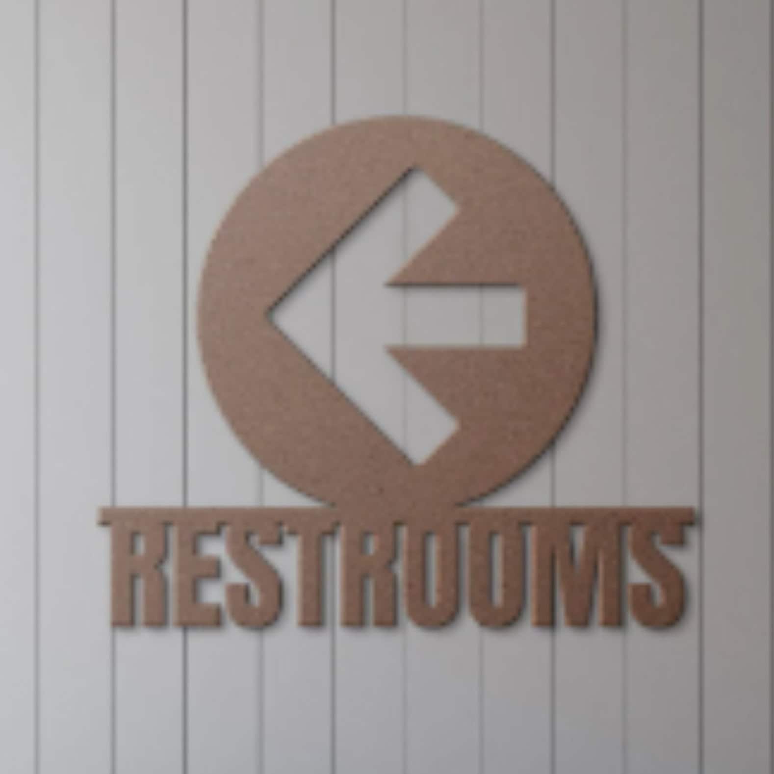Restroom Sign for Office, Bathroom Sign for Business, Lavatory Sign ...