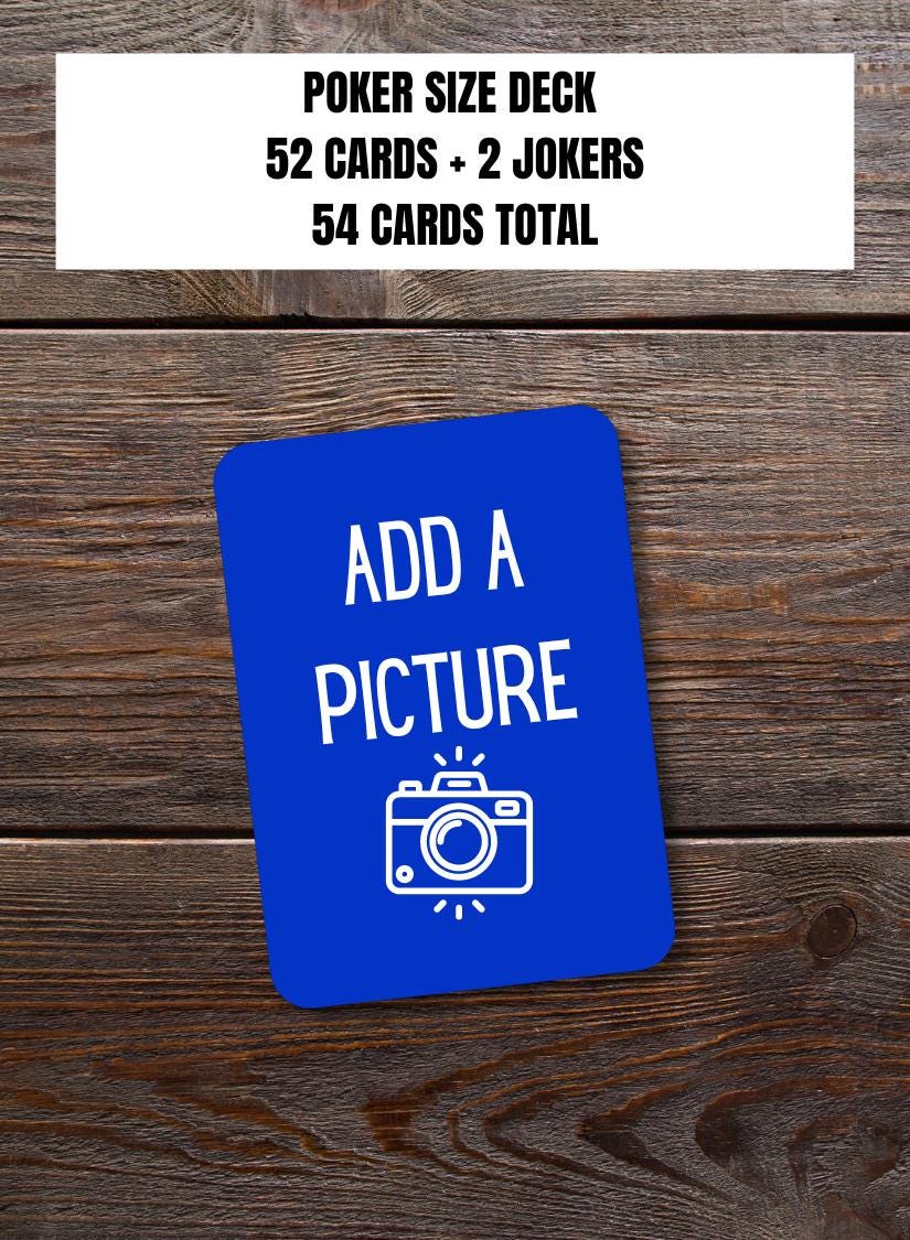 Custom Playing Cards, Personalized Playing Cards, Monogrammed Deck of ...