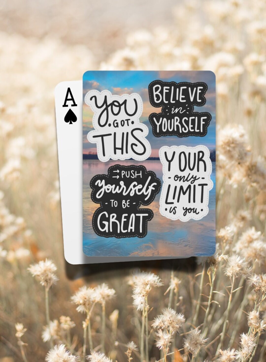 Motivational Playing Cards - Empowering Deck for Positive Messages ...