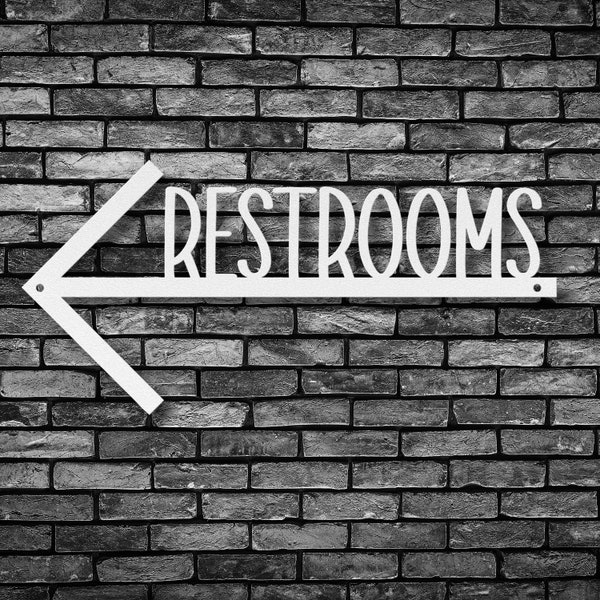 Restroom Sign - Etsy