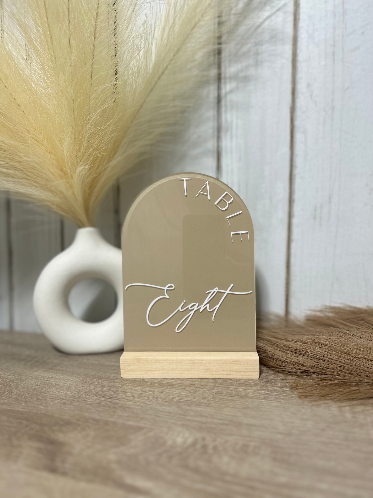 Acrylic Table Numbers Arch Luxe Painted Table Numbers Wedding Table ...