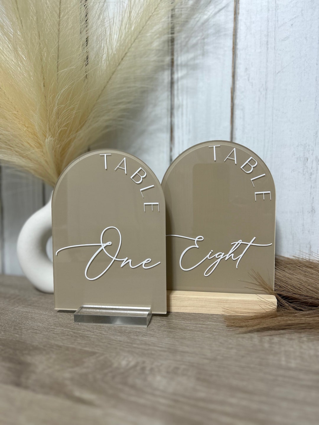 Acrylic Table Numbers Arch Luxe Painted Table Numbers Wedding Table ...