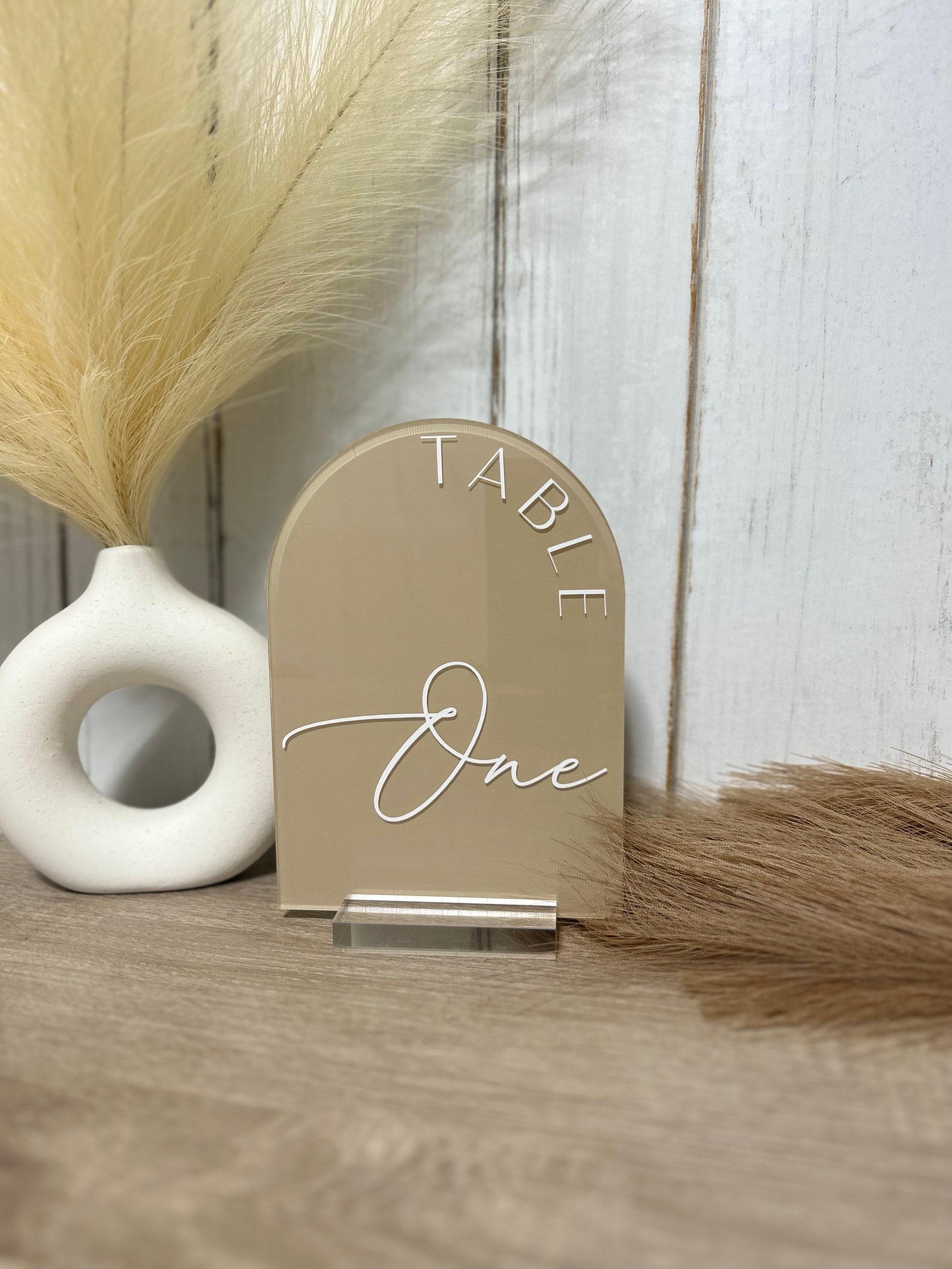 Acrylic Table Numbers Arch Luxe Painted Table Numbers Wedding Table ...