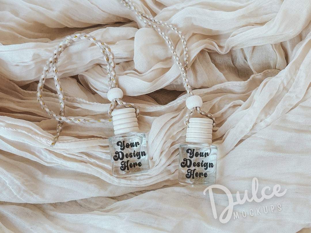 Round Car Diffuser Mockup Label Template Canva Mockup Reed Diffuser ...