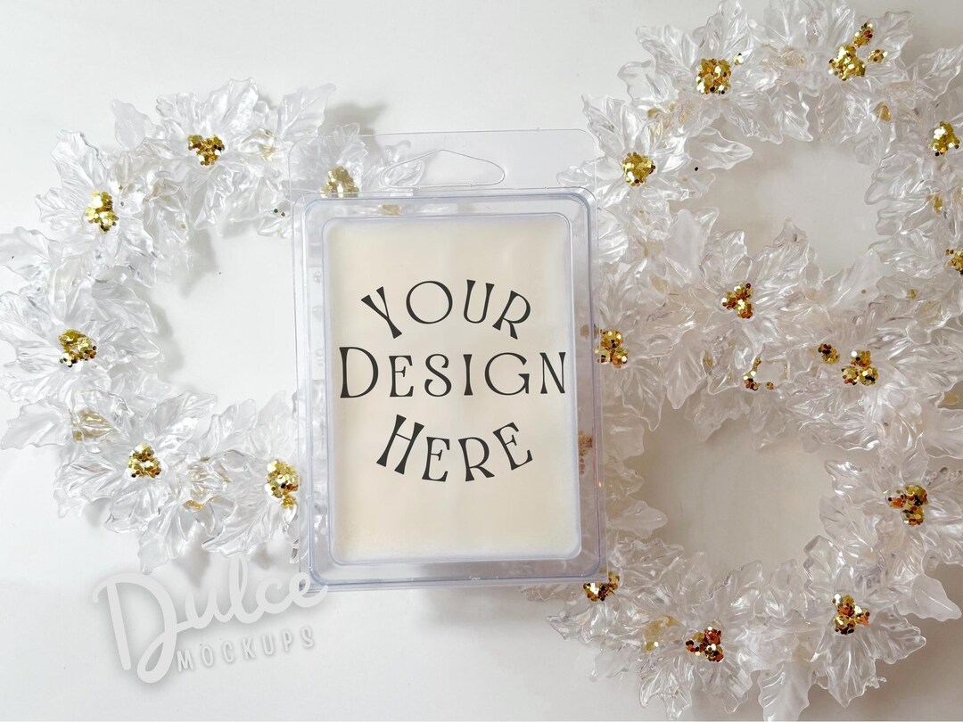 White Wax Melt Mockup Wax Tart Mockup Clamshell Mockup White - Etsy