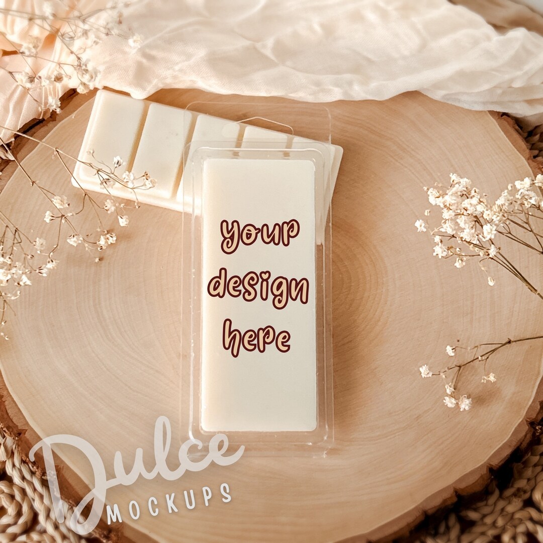 White Wax Melt Mockup Tart Mockup Snapbar Mockup Snap Bar Mockup Candy ...