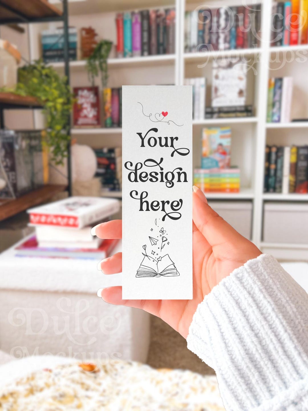 Mockup Bookmark Mockup 2x6 Bookmark Bundle Blank Bookmark Stationary ...