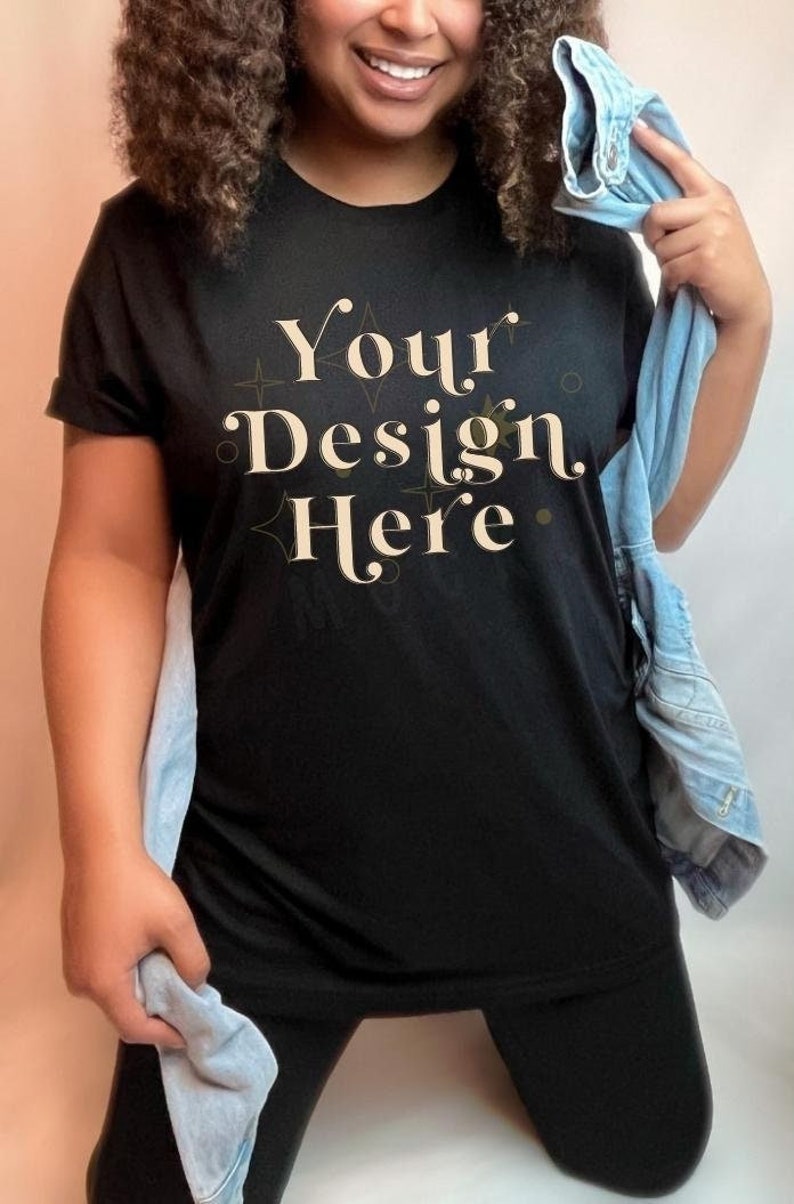 Black Bella Canvas Mockup Black 3001C T-shirt Mockup Bella - Etsy