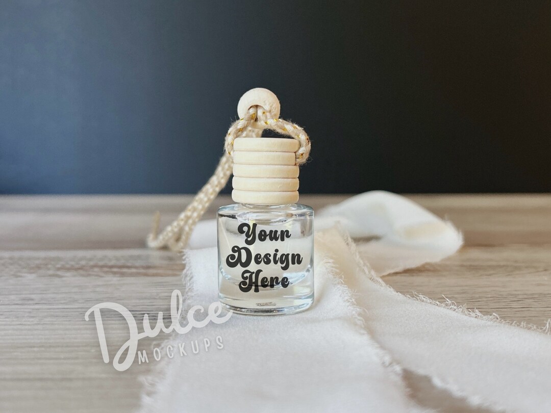 Car Diffuser Mockup Label Template Canva Mockup Car Air Freshener ...