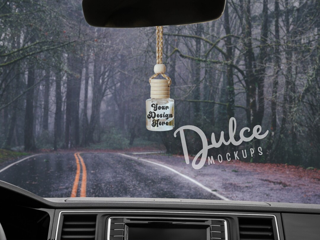 Car Diffuser Mockup Label Template Canva Mockup Car Air Freshener ...