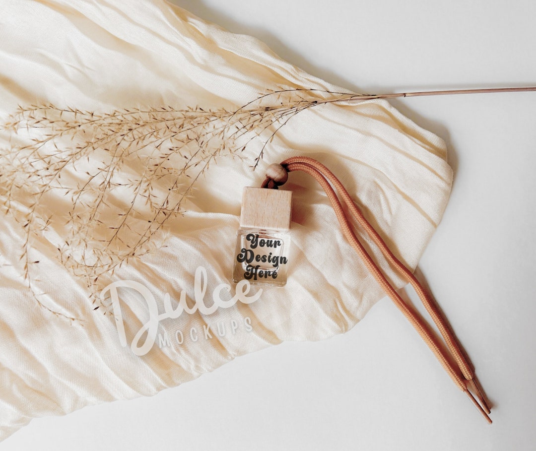 Square Glass Car Diffuser Mockup Square Style Glass Diffuser Air ...